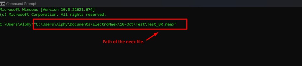 How to run a .neex file from the command prompt - RPA Automation ...